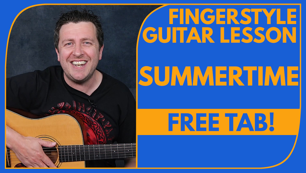 Summertime - Fingerstyle Guitar Tutorial - Beginner - Jazz Standard ...