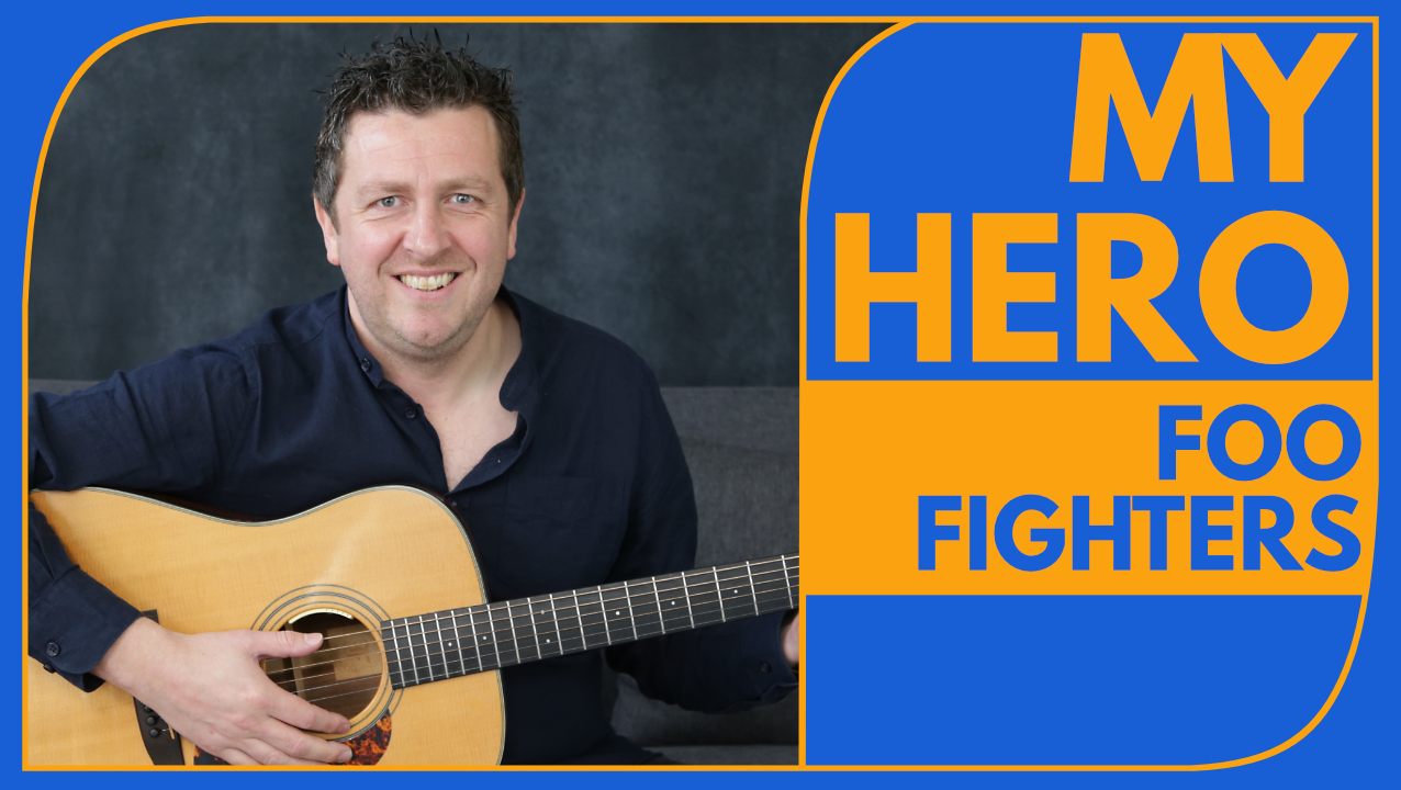 My Hero Acoustic Guitar Lesson - Foo Fighters - Chords and Rhythm - LearnGuitarInLondon.com ...